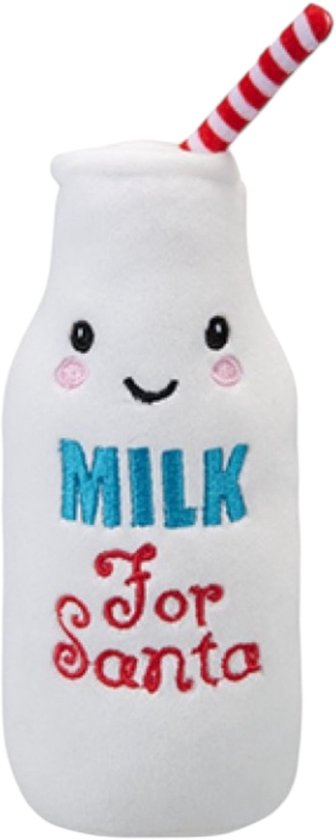 Softlings Christmas Foodies - Milky de Melk knuffel - 18 cm - Pluche | bol
