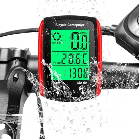 Universele Fietscomputer met Touchscreen en 19 Functies - Waterdicht en ...