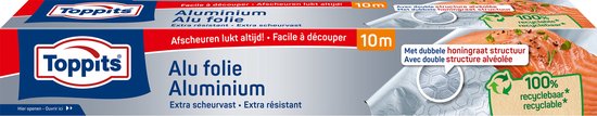 Toppits Aluminiumfolie 10 meter | bol