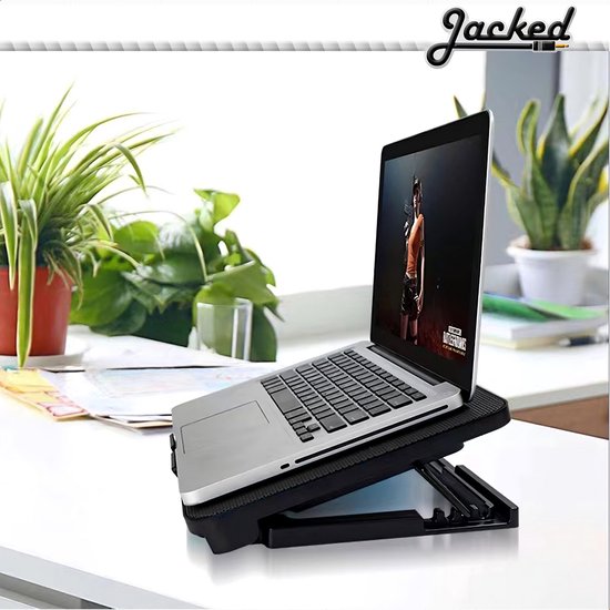 Jacked® X6 Laptop Cooler - Laptop Standaard - Fluisterstil met 6 ...