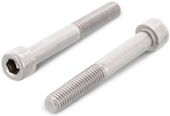 (200 STUKS) M5X40 INBUSBOUT RVS-A2-70 (AISI 304) DIN 912 (ISO 4762) | bol
