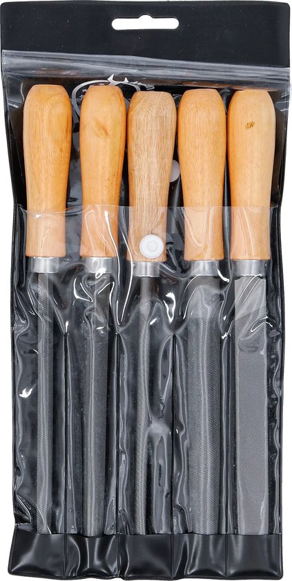 BGS Vijlen-set - houten heft - 150 mm - 5 delig | bol
