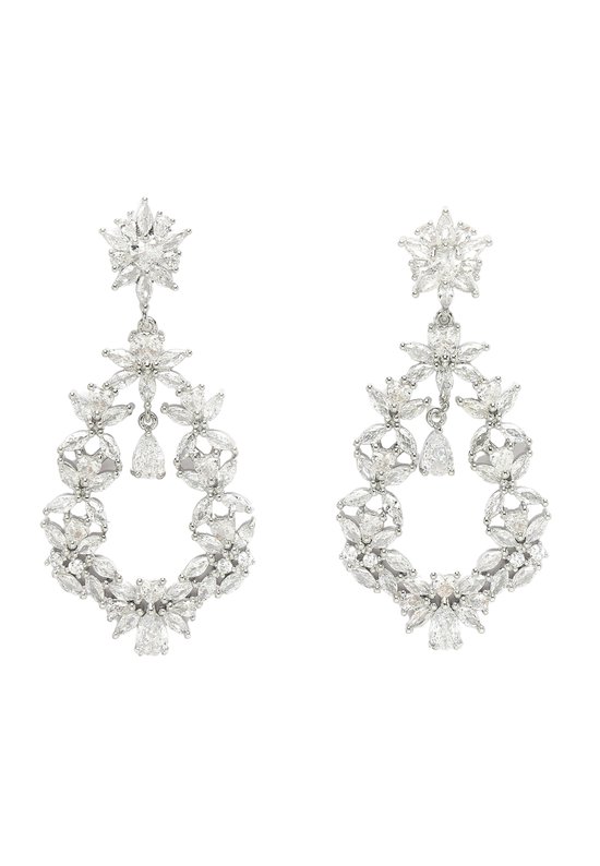 AVANT-GARDE PARIS Diva Collection Oorbellen - Luxury Floral Zirconia ...