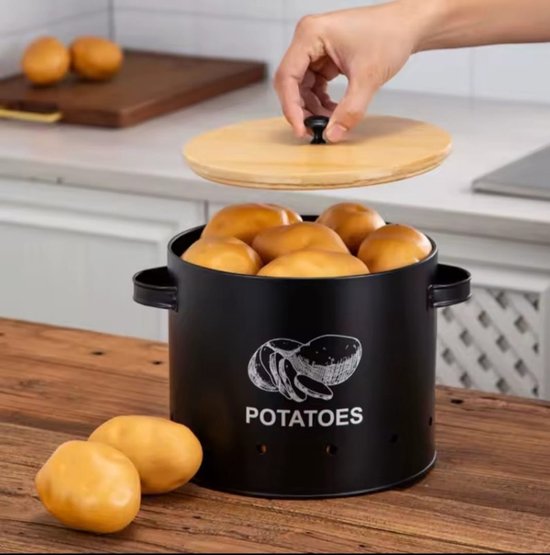 Voorraadpot met deksel - 3in1 Aardappel, Uien & Knoflookbak ...
