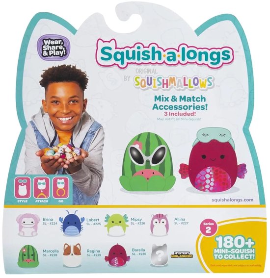Squishmallows Squish-A-Longs speelfiguren 8 pack | bol