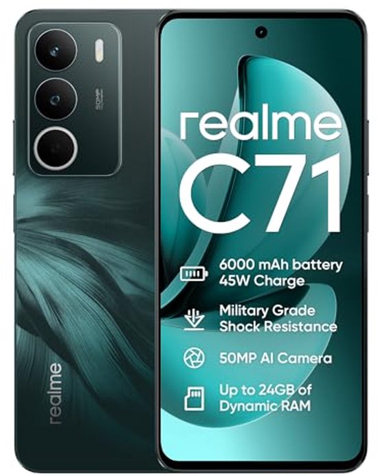 Smartphone 5G met 6 GB RAM, 128 GB geheugen, 6000 mAh batterij, 45 W ...
