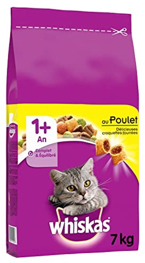 Droog kattenvoer voor volwassen katten - Kip smaak - 7kg | bol