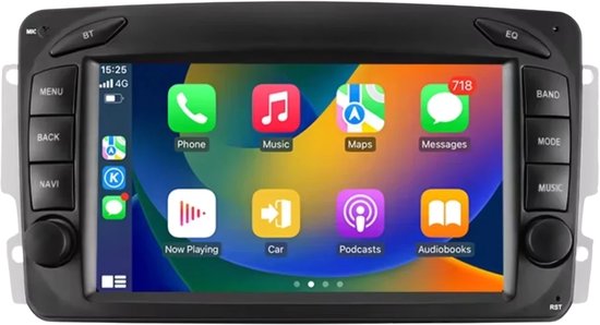 Autoradio met bluetooth - Carplay - Voor Mercedes-Benz CLK W209 / C ...