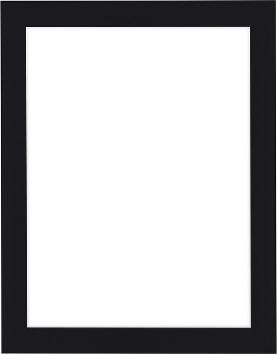 Fotolijst 75x100 cm - MDF - Zwart Hoogglans - Colonia | bol