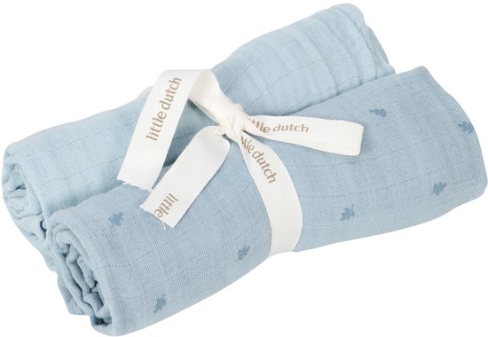 Little Dutch Pure Swaddle Doeken - Set Van 2 - Hydrofiel - 70 x 70 cm ...