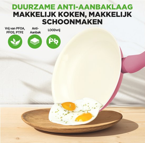 NutriChef 54-Delige Marmeren Kook- en Bakset – Inductiegeschikt ...