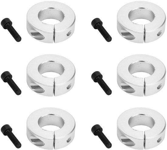 Gedeelde stelringen 20 mm binnendiameter aluminiumlegering - 6 stuks ...