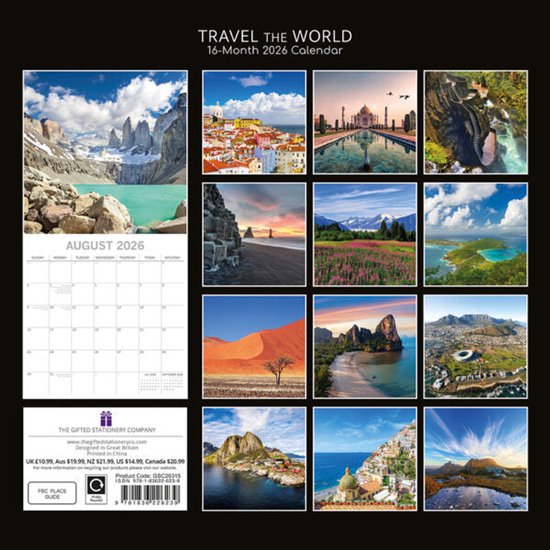 Travel the World Kalender 2026 | bol