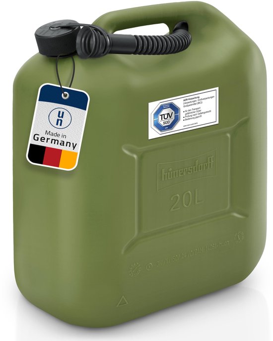 Hünersdorff brandstofjerrycan STANDARD 20l voor benzine, diesel en ...