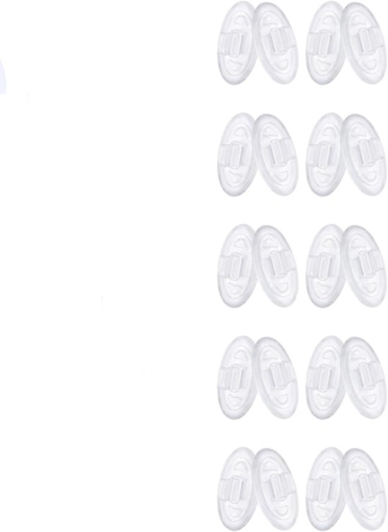 Neuspads bril - 5 paar - zonnebril - siliconen - Anti-slip neus pads ...