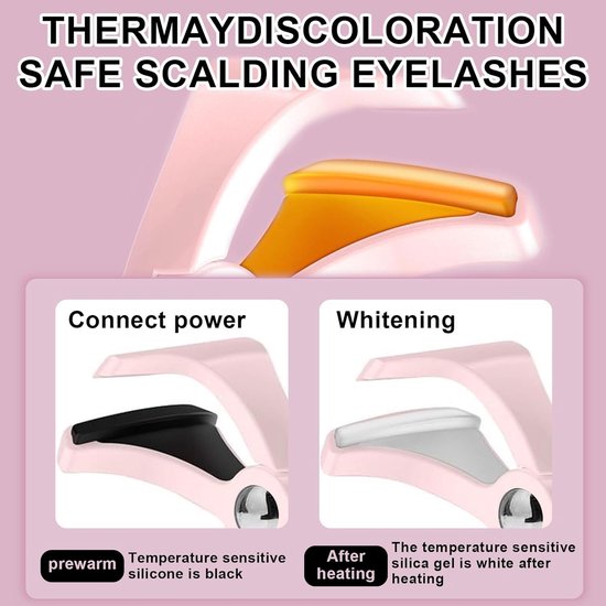Recourbe-cils chauffant - électrique - rose - recourbe-cils | bol