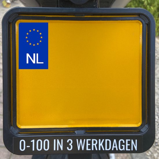 2Strokeshop - motor kenteken sticker voor brommer kenteken - Voertuig ...