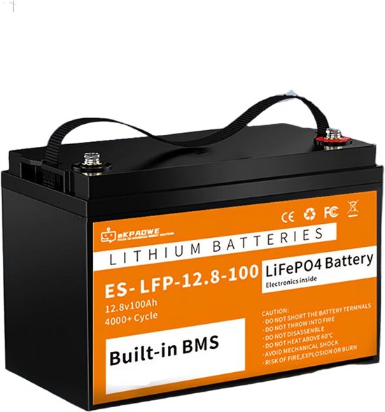 LiFePO4 Accu – Lithium Batterij – Lithium Accu – Deep Cycle Accu – 12V ...