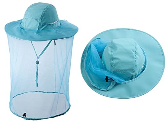 Insectenbescherming Hoed met Gaas - Anti-Muggen Hoed voor Wandelen en ...