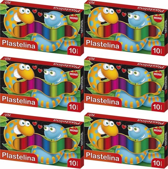 Mona Kneedbare Klei Set - 10 Levendige Kleuren, 150g | bol
