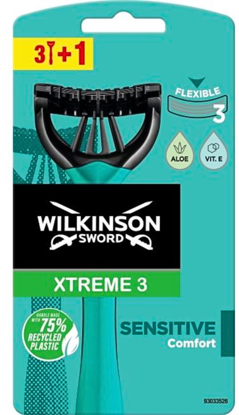 20 x Wilkinson - Wegwerpscheermesjes Xtreme3 Sensitive - Flexibele ...