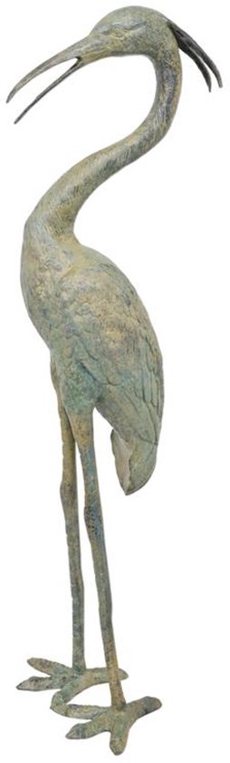 Bronzen beeld - Reiger - sculptuur - 102 cm hoog | bol