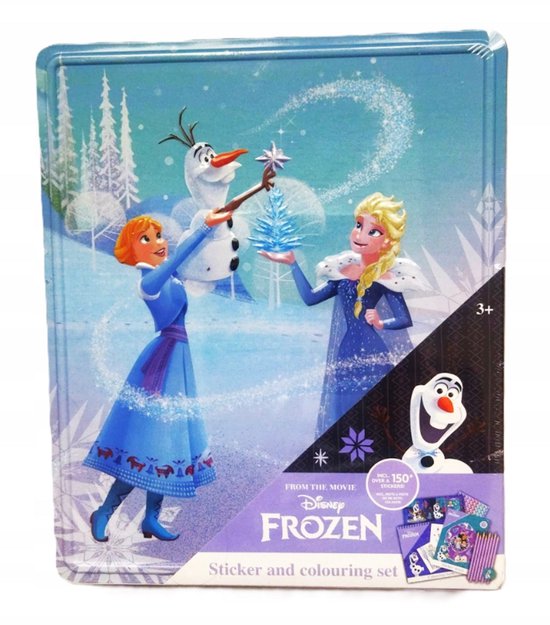 Disney Frozen sticker en kleurplaten in blik - Kerst | bol
