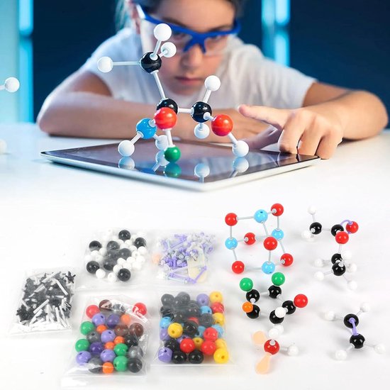 444-delige organische chemie bouwdoos set voor moleculen en atomen ...