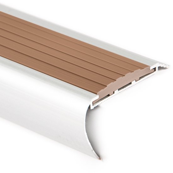 Aluminium trapprofiel met rubber | Trapstrip antislip | Aluminium ...