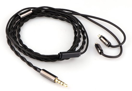 Tripowin Zombur - IEM Kabel - 4N - 3.5mm - 2 Pin - Met Microfoon - 1.2 ...
