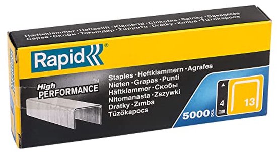 4mm Staples for Tacker Type 13 - 5000 pcs Bulk Pack - Thin Wire Staples ...