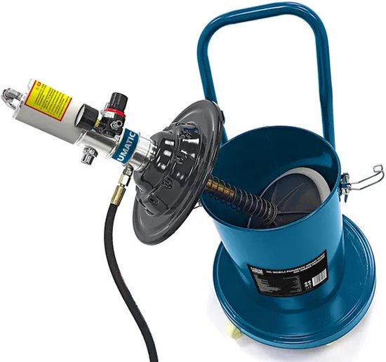 Lemato Mobiele Pneumatische Vetpomp - 20 Liter - 300-400 Bar - Op lucht ...