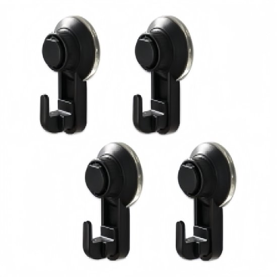 4 stuks zuignaphaken - zelfklevende haakjes- aan de muur bevestigd ...