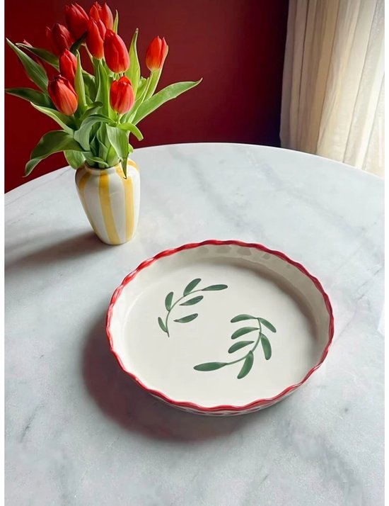 Val Pottery Marvelous taartvorm D32cm H5cm groen | bol