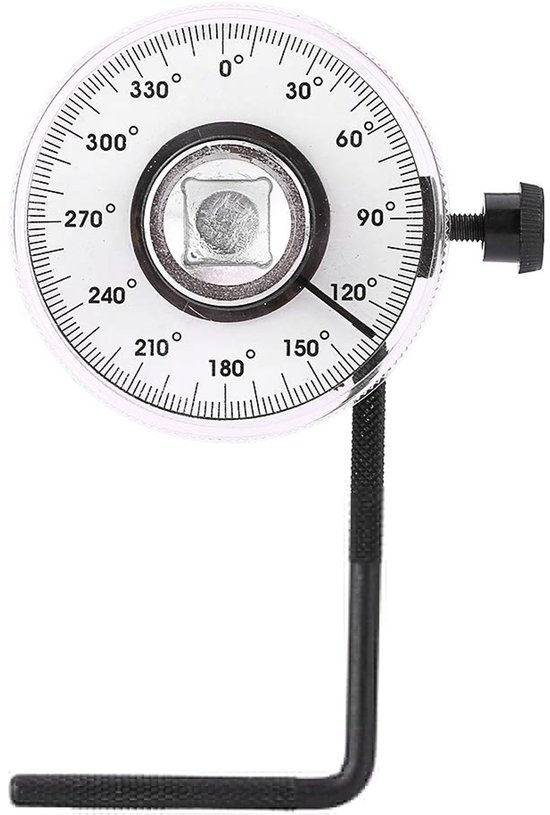 Angle Gauge, 1/2 inch Adjustable Drive Angle Torsion Key Measure Auto ...