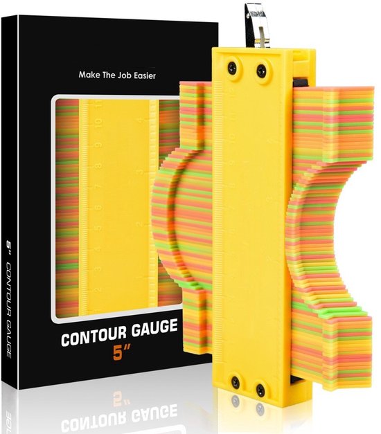 Contour onregelmatige vorm liniaal contourmeter kopieerliniaal met ...
