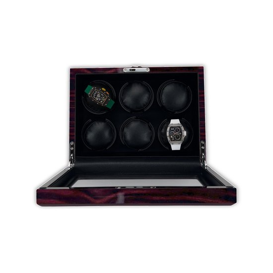 Leader Luxe Watchwinder voor 6 horloges - Horloge opwinder - horloge ...