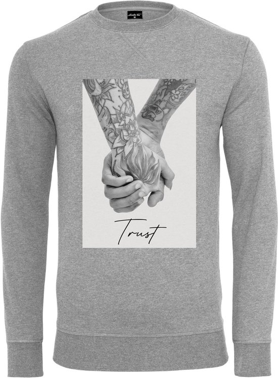 Mister Tee - Trust 2.0 Pull ras du cou - M - Grijs | bol