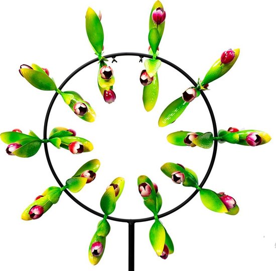 Fowey Metalen Tulp Tuin Windmolen van Primrose - diameter 82cm | bol.com
