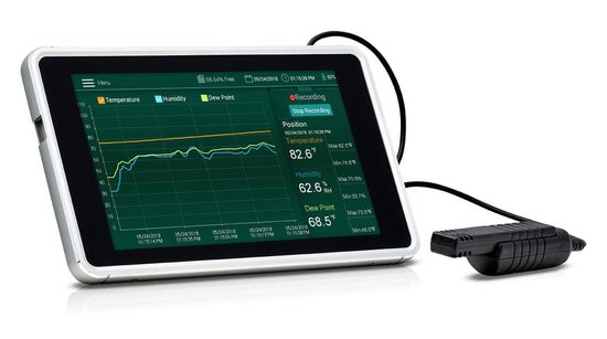 Extech RH550 - vochtigheid en temperatuur recorder - met touchscreen | bol