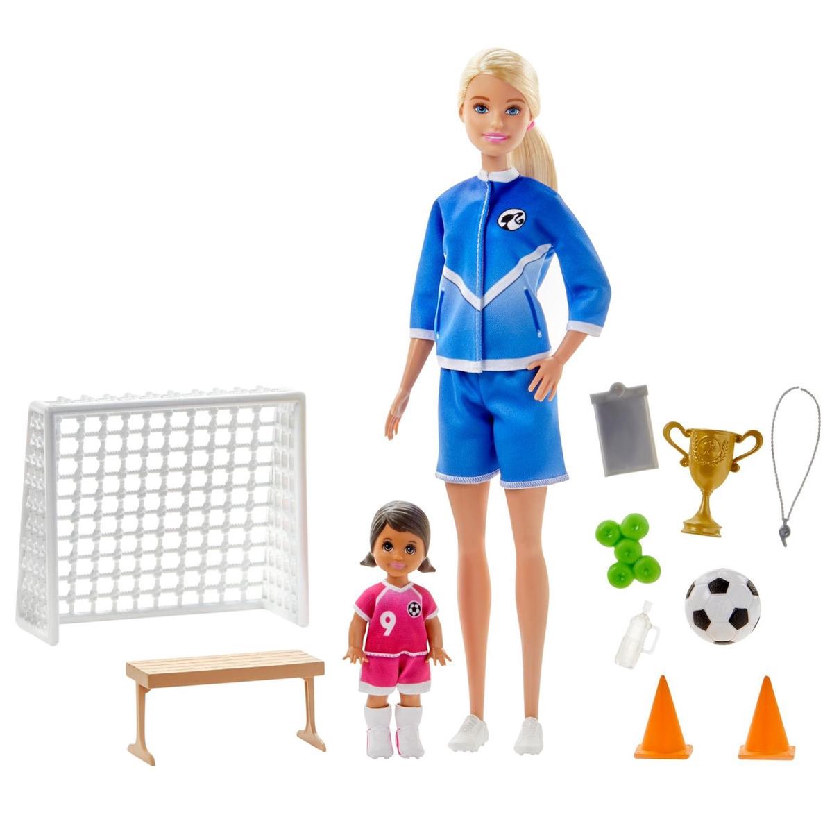 Barbie Football Coach Dolls and Playset - Poupée Barbie | bol.com