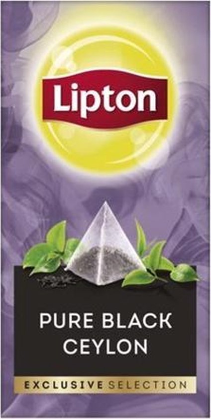 Lipton - Exclusive selection zwarte ceylon thee - 25 Pyramide zakjes ...