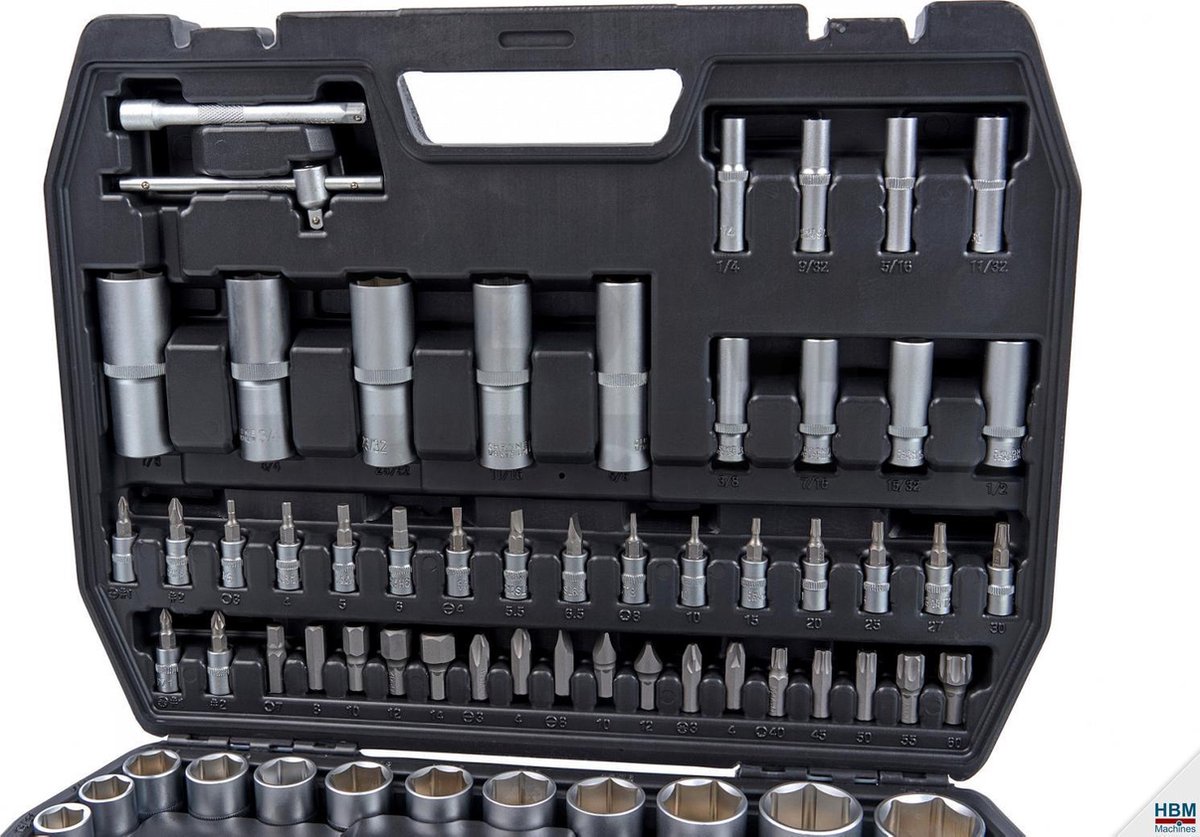 108 Delige Professionele Doppenset INCH Maten(engelse maten) for pro's ...