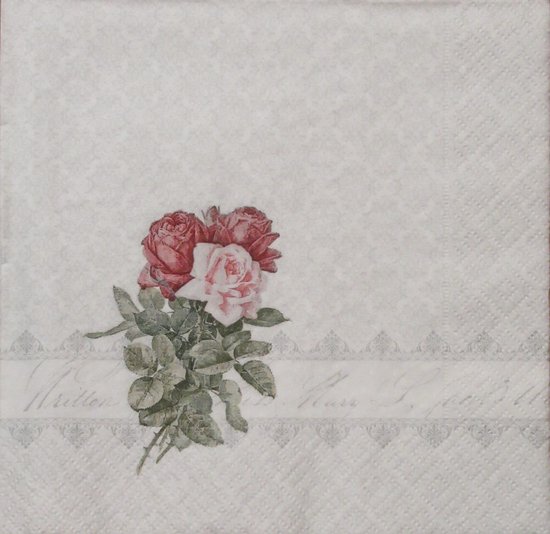 Roses Ornament Sagen vintage papieren servetten | bol