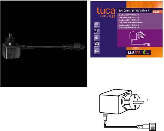 Luca Lighting connect 24 transformator voor maximaal 700 leds - Zwart ...