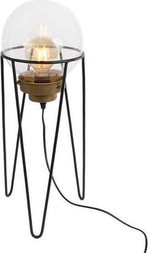 Lamp 'glas'-bol 3-poot Metaal Dia21x57,5cm | bol
