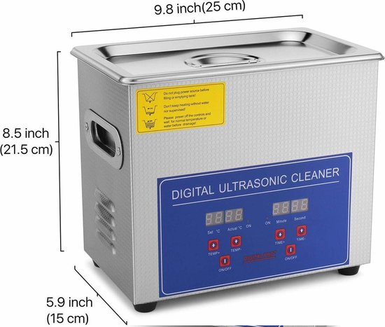 Ultrasoon reiniger 3 Liter - 3L (Ultrasone Reinigingsmachine ...