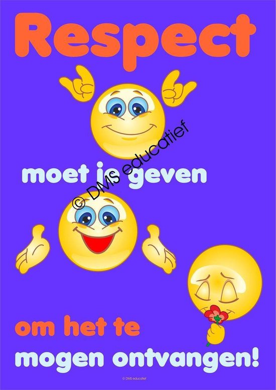 Posters Respect met wandkaarthouder (A3) | bol