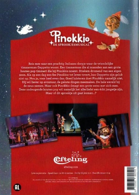 Pinokkio - De Sprookjesmusical (Dvd) | Dvd's | bol