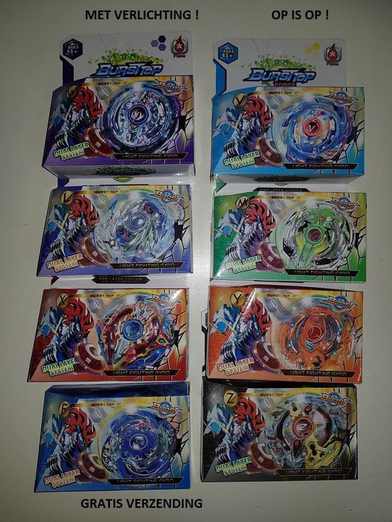 BURST SPINNING TOL BLADE TOP GYRO blade Burst MET LED VERLICHTING spin ...